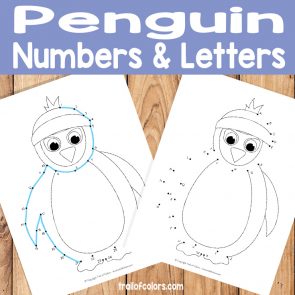 Penguin Dot-to-Dot - Winter Connect the Dots - Trail Of Colors